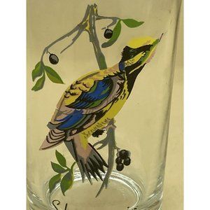 Swanky Swigs | Dining | Vintage Malaysia Tropical Bird Glass 4 8 Tall ...